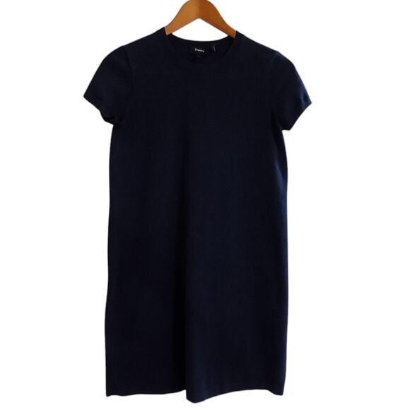 Theory | Dresses | Theory Empire Prosecco Dress M Women Navy Knit ...